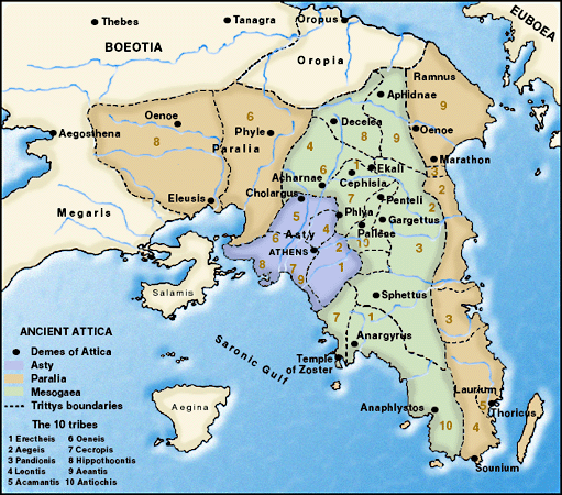 Ancient Attica Map